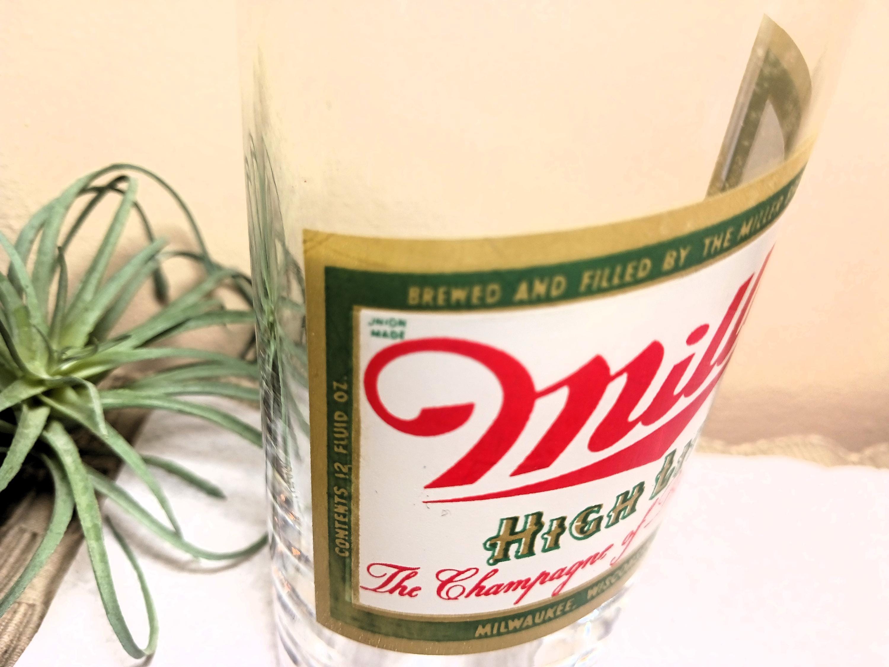Vintage Miller High Life Bar Glass Champagne of Beers - Etsy