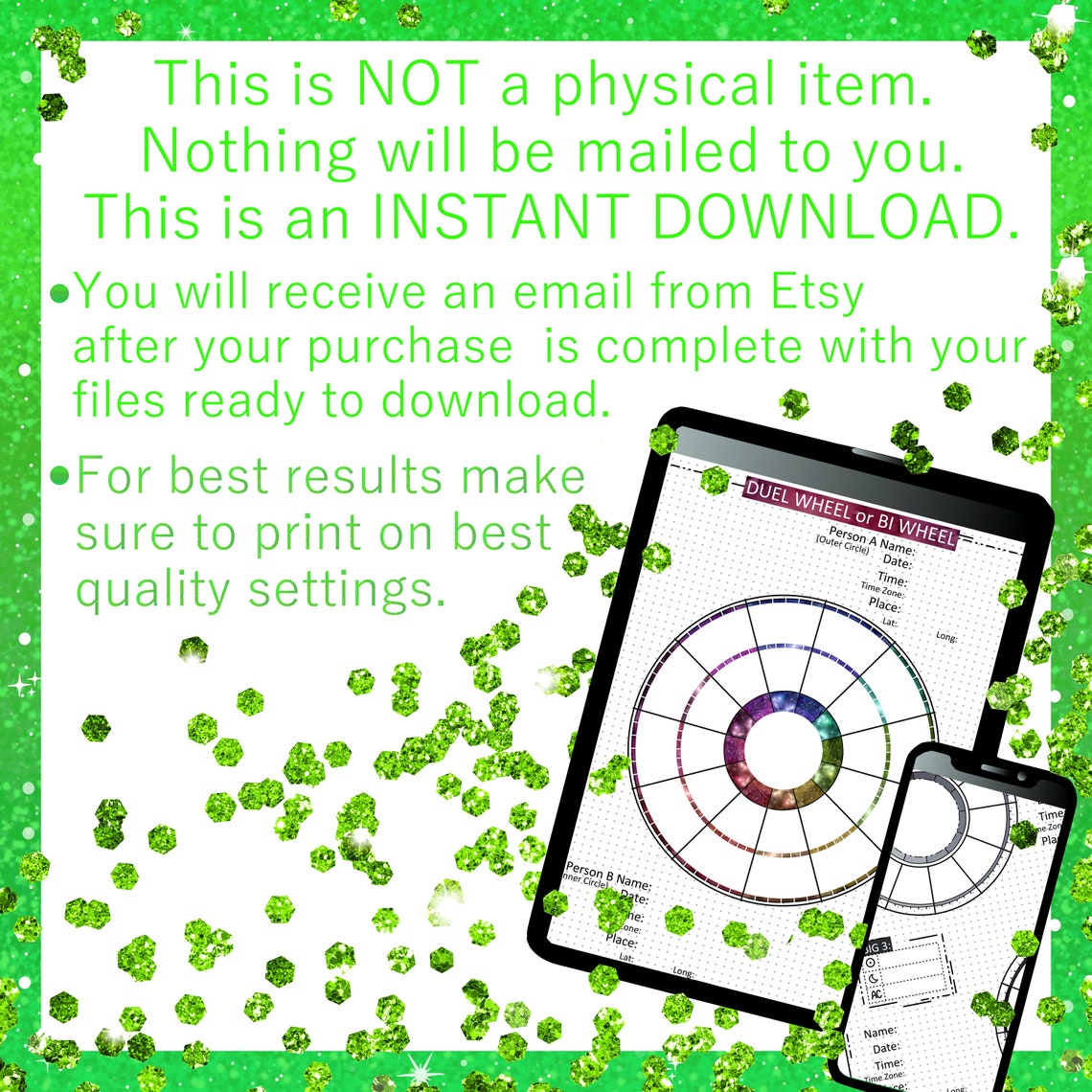 Blank Bi Wheel or Duel Chart for Synastry, Relationship Compatibly ...
