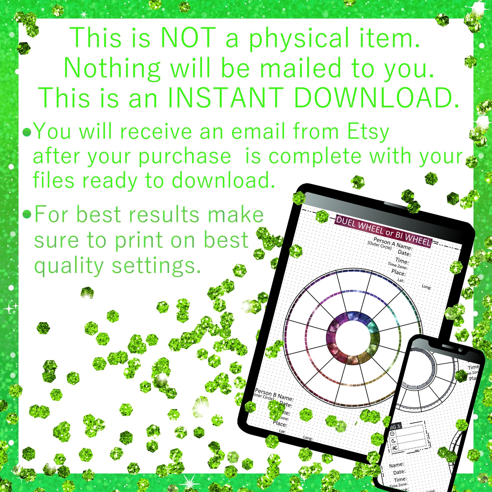 Blank Bi Wheel or Duel Chart for Synastry, Relationship Compatibly ...