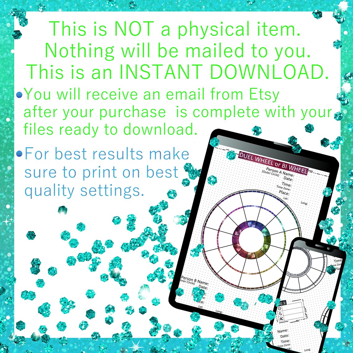 Blank, Relationship Astrology, Black and White and Color, Two Chart ...