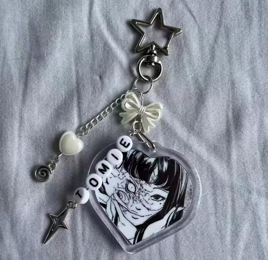 Handmade Tomie Junji Ito Keychain Fairycore Aesthetic Horror Anime ...
