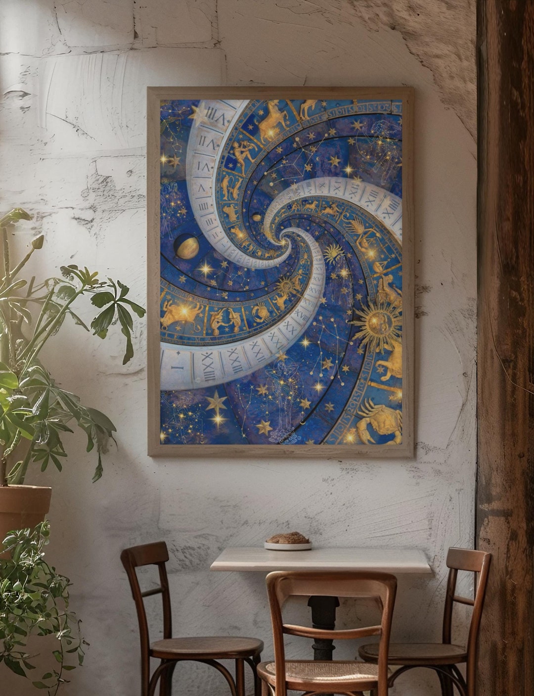 Ethereal Cosmic Goddess Labyrinth: Zodiac Sign Printable Artwork ...