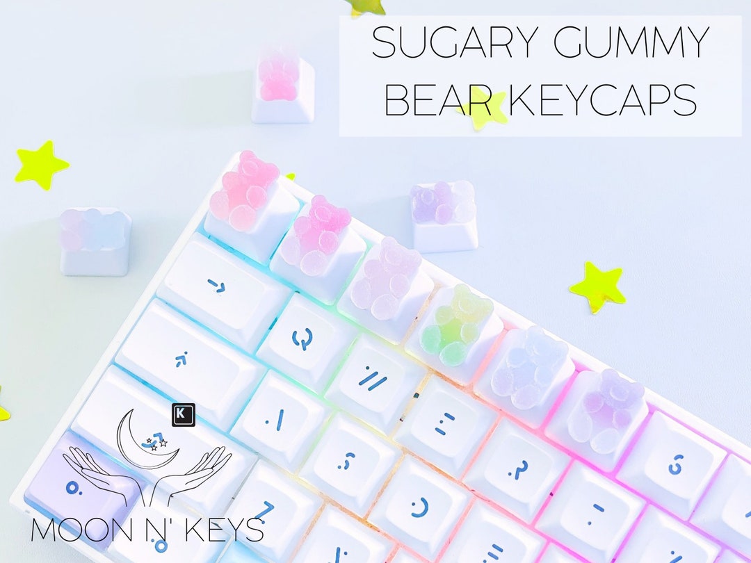 ARTISAN Gummy Bear Keycap Cute Candy Sweet Kawaii - Etsy