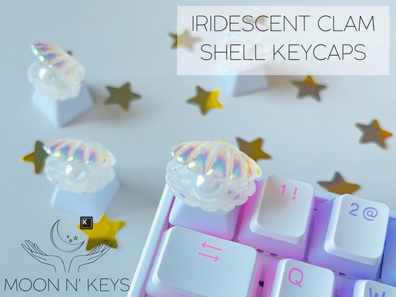 ARTISAN Iridescent Clam Shell Keycap Pearl Ocean - Etsy