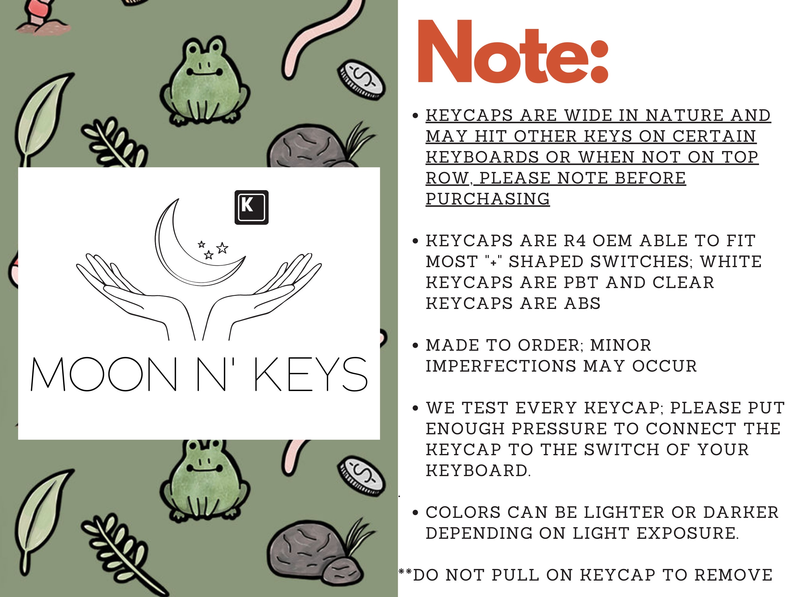 ARTISAN Cottagecore Keycaps Frog Mushroom Daisy Flower - Etsy Australia