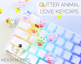 ARTISAN Mini Kawaii Animal Keycaps Cute Cherry Mx Cat - Etsy