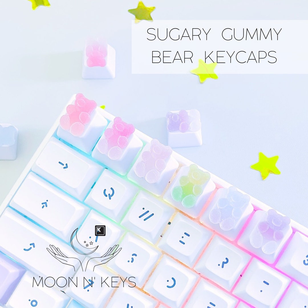 ARTISAN Gummy Bear Keycap | Cute | Candy | Sweet | Kawaii | Ombre ...