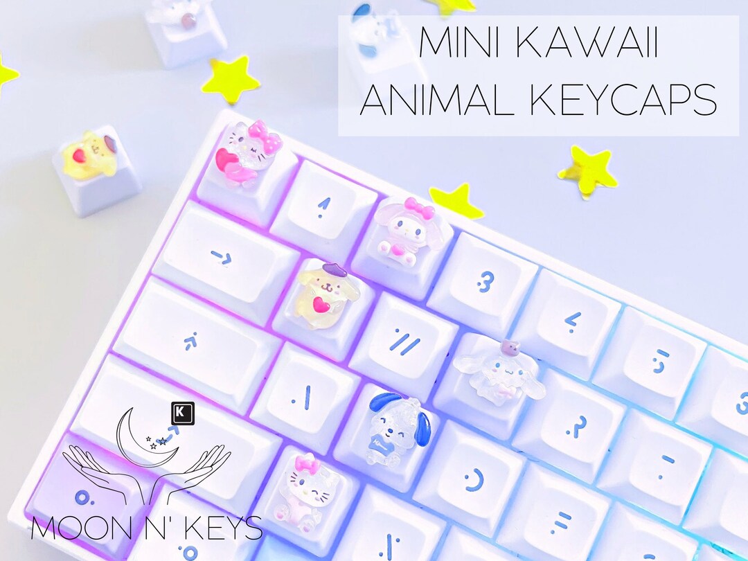 ARTISAN Mini Kawaii Animal Keycaps Cute Cherry Mx Cat - Etsy
