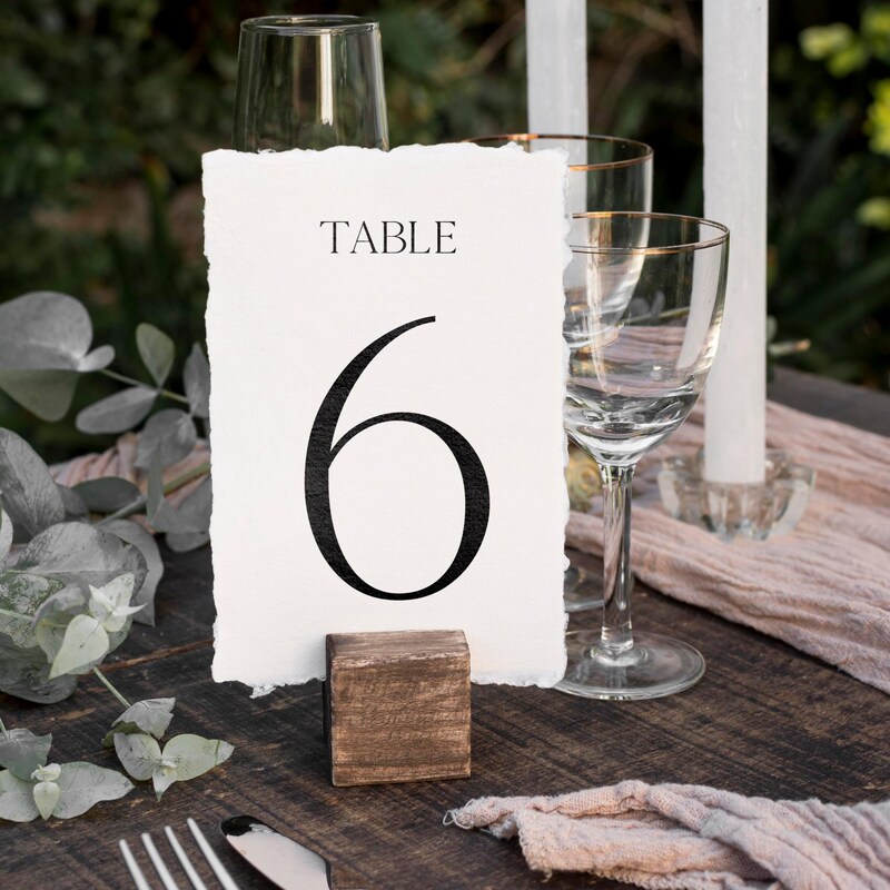 5x7 Table Numbers - Etsy