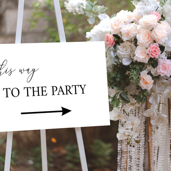 This Way Sign - Etsy