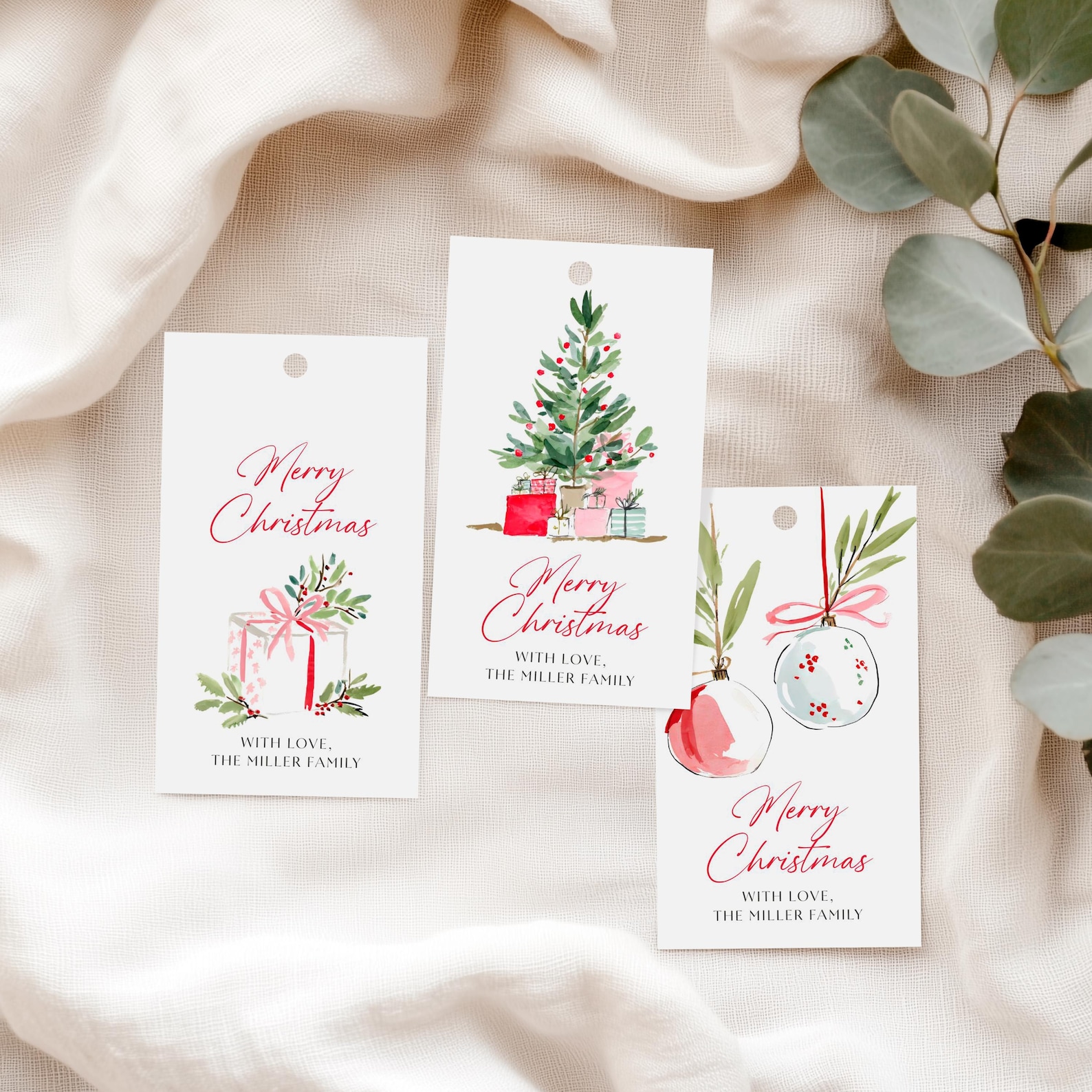 Personalized Christmas Gift Tags – Editable Canva Template - Etsy