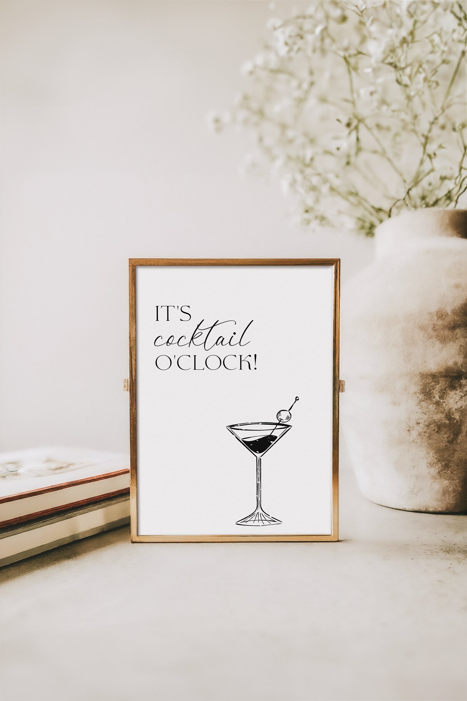 Cocktail Hour Sign Template, Cocktail Hour This Way Printable, Every ...