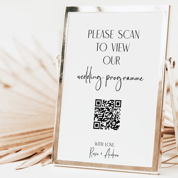 Wedding Program Sign - Etsy