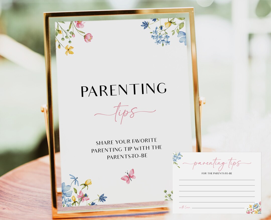 Baby in Bloom Advice for New Parents, Parenting Tips Baby Shower Game ...