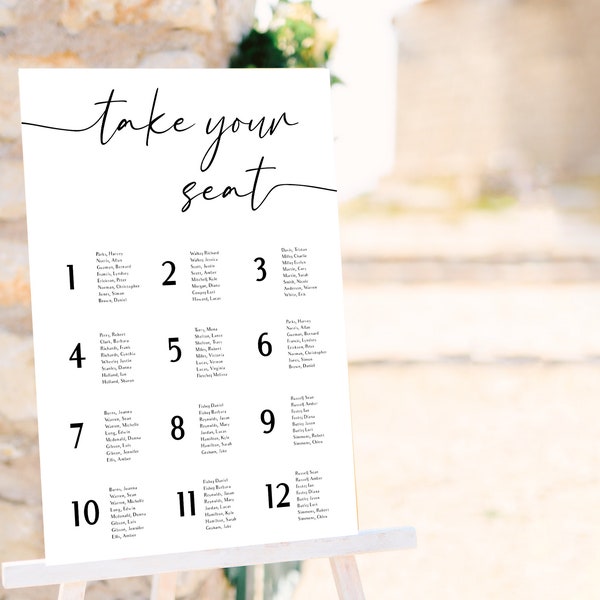 No Seating Plan Sign - Etsy