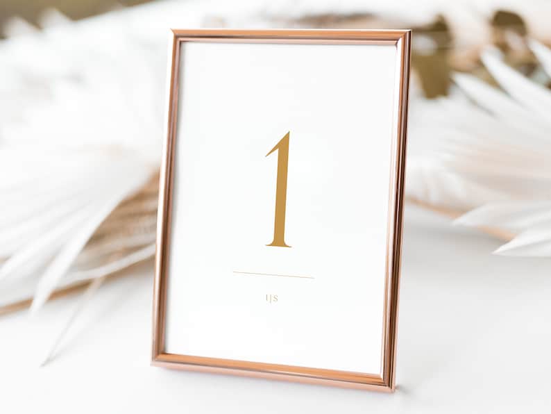 Celestial Wedding Table Numbers Template, Moon and Stars Table Sign ...