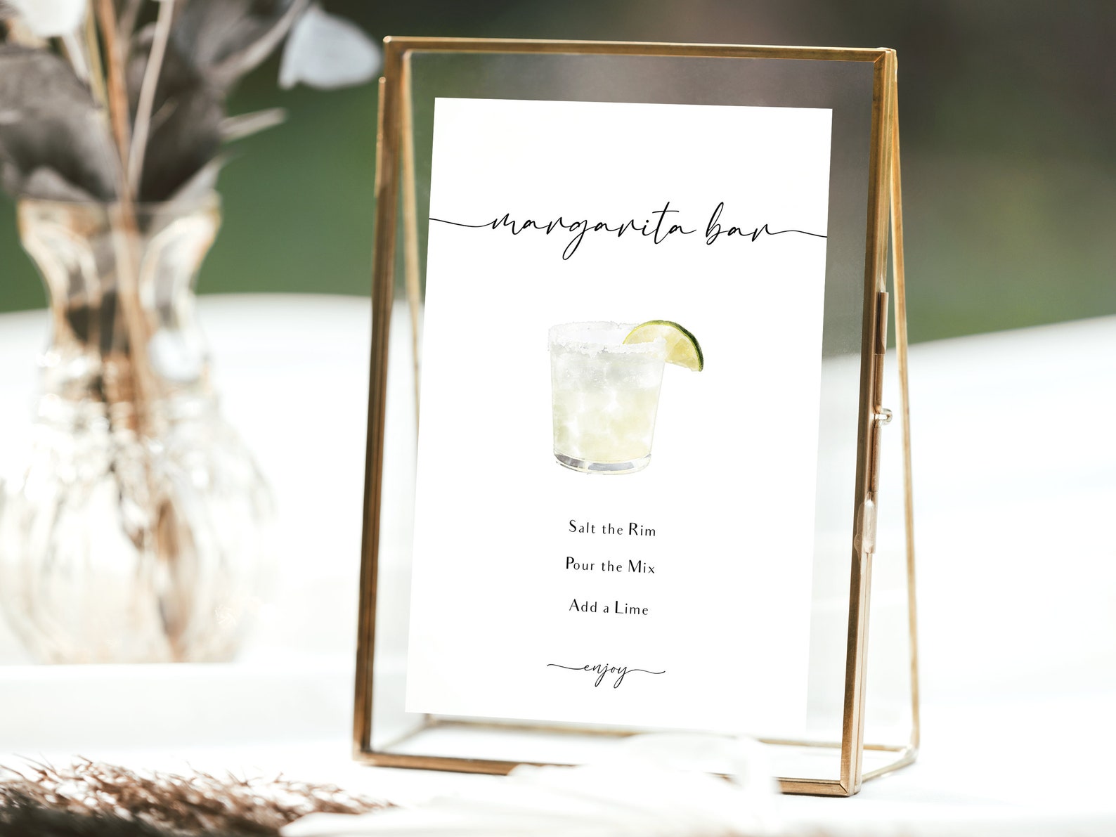 Margarita Bar Sign Template, Editable Margarita Bar Sign, Margarita Bar ...