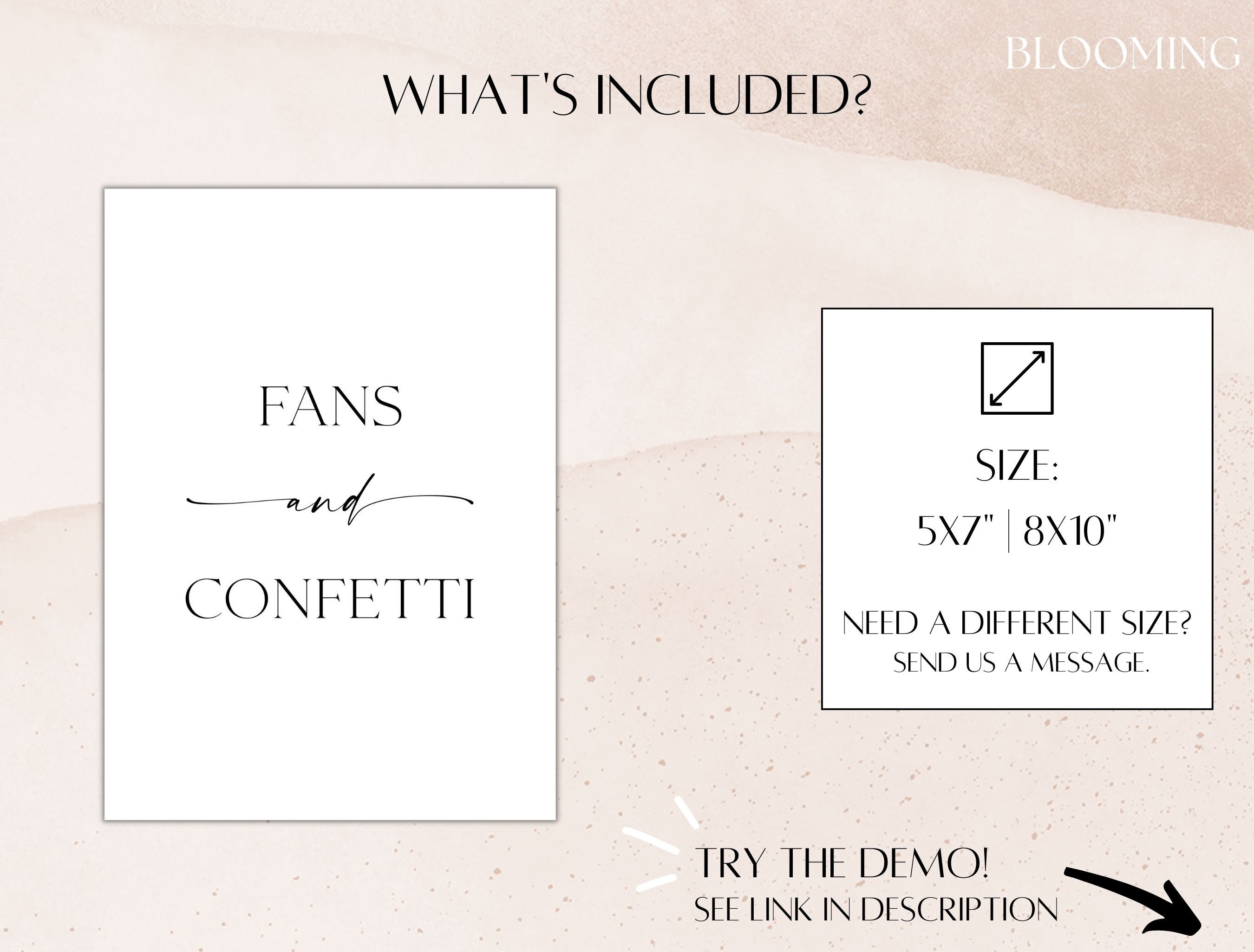 Confetti and Fans Sign Template, Confetti Toss Sign, Send off Signage ...