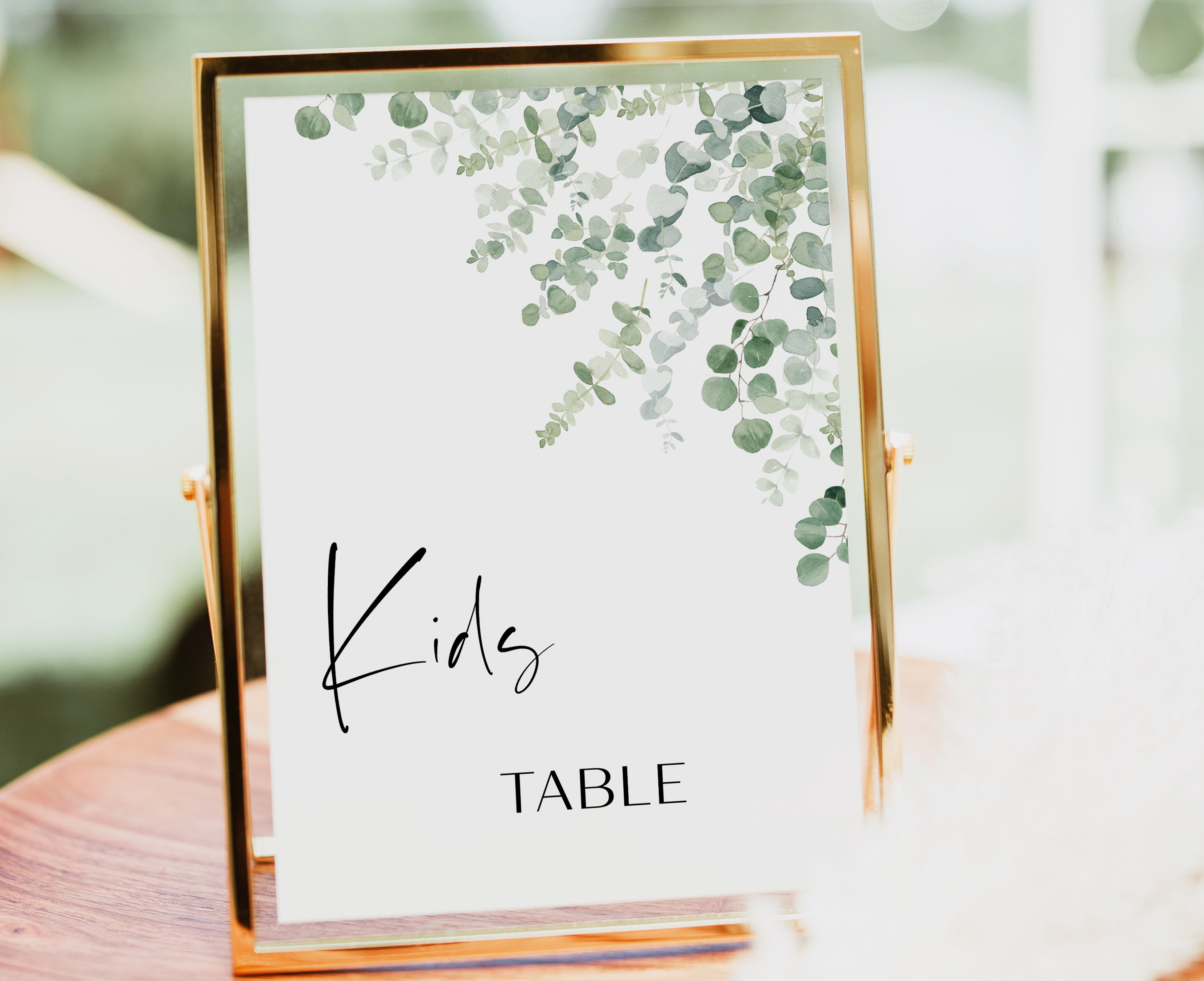 Wedding Kids Table Sign Printable, Wedding Kids Table Activity Sign ...