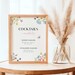 Baby in Bloom Drink Menu Template, Floral Bar Menu Sign, Editable ...