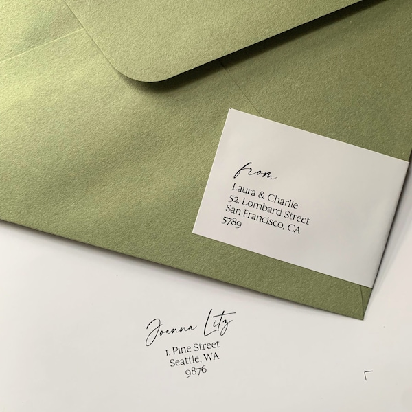 Recipient Address - Etsy