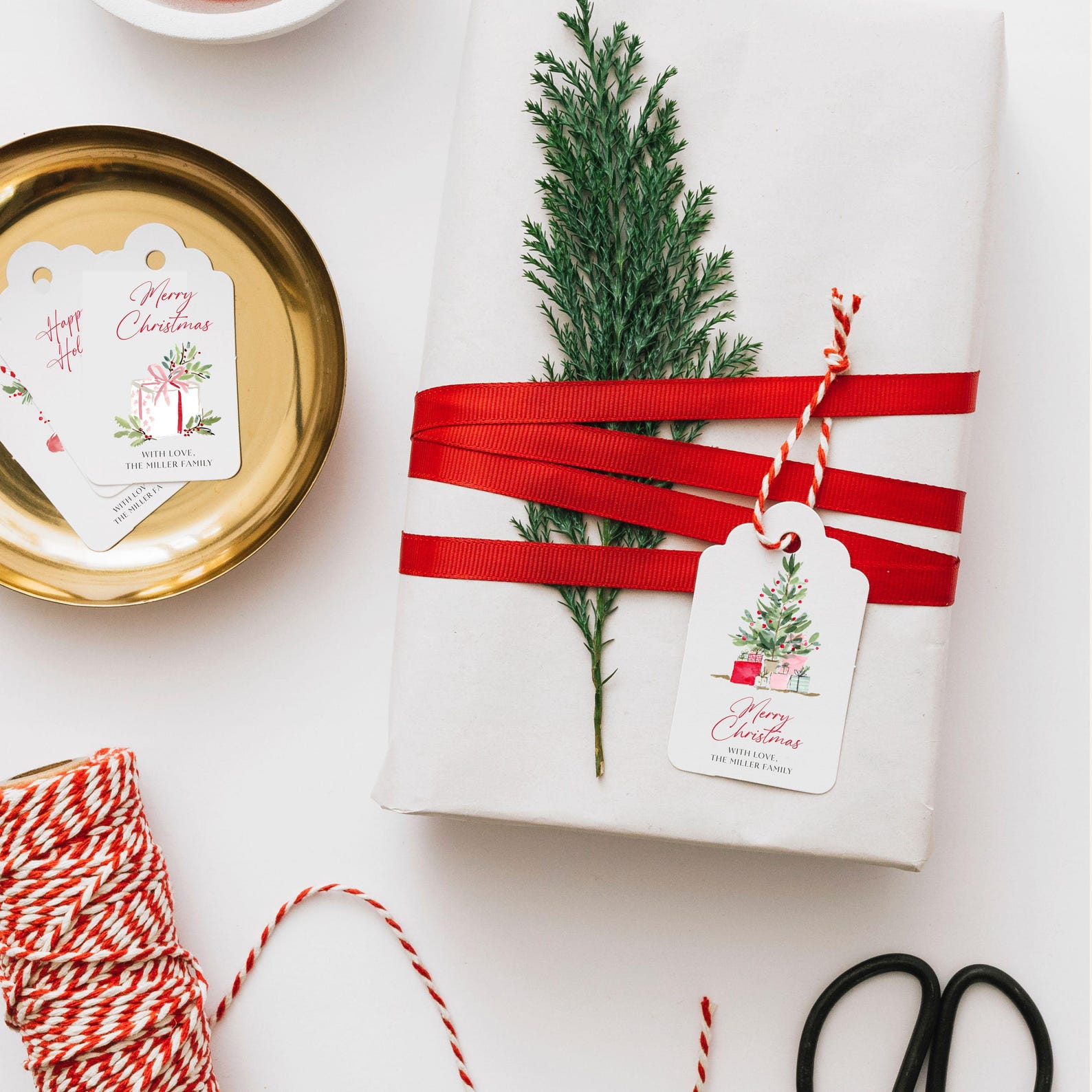 Personalized Christmas Gift Tags – Editable Canva Template - Etsy