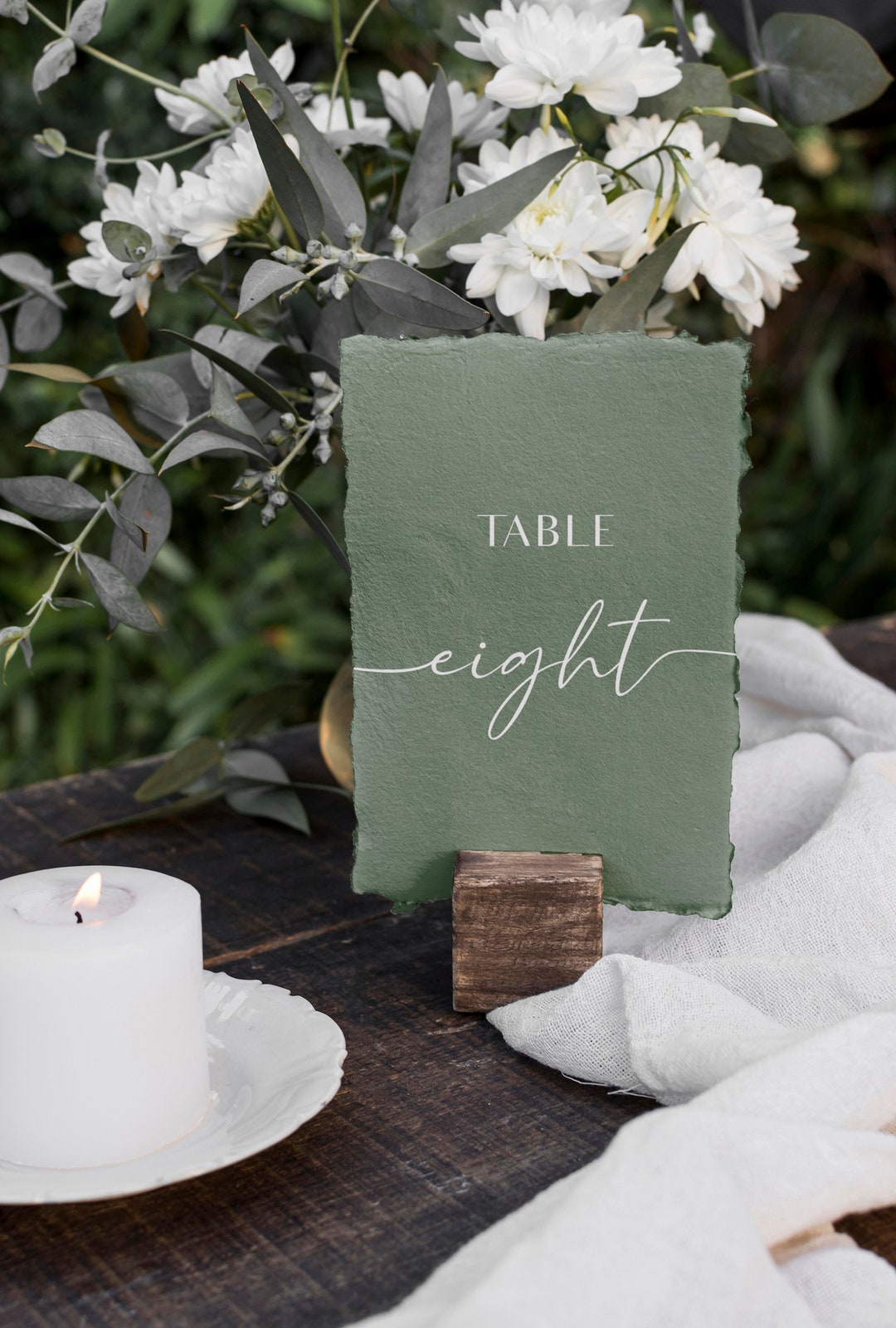 Table Number Template, Table Numbers Card Calligraphy, Wedding Table ...