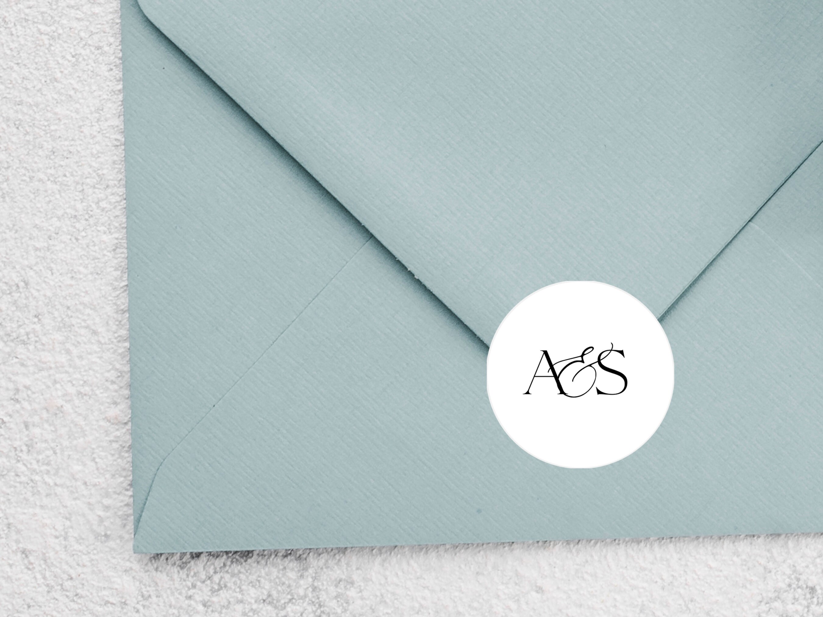 Wedding Invitation Envelope Seal, Round Envelope Seal, Digital Envelope ...