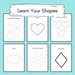 Shapes Coloring Book | Trace Shapes Activity for Kids | Preschool ...