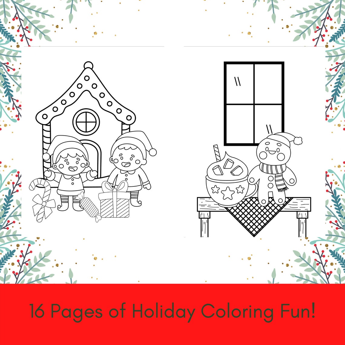 Christmas Coloring Pages for Kids Winter Coloring Pages Printable ...