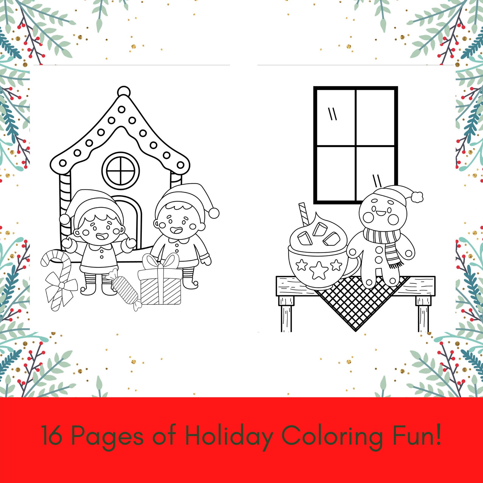 Christmas Coloring Pages for Kids Winter Coloring Pages Printable ...