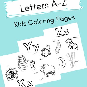 26 Alphabet Coloring Pages | ABC Preschool, Kindergarten & Homeschool ...