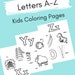 26 Alphabet Coloring Pages | ABC Preschool, Kindergarten & Homeschool ...