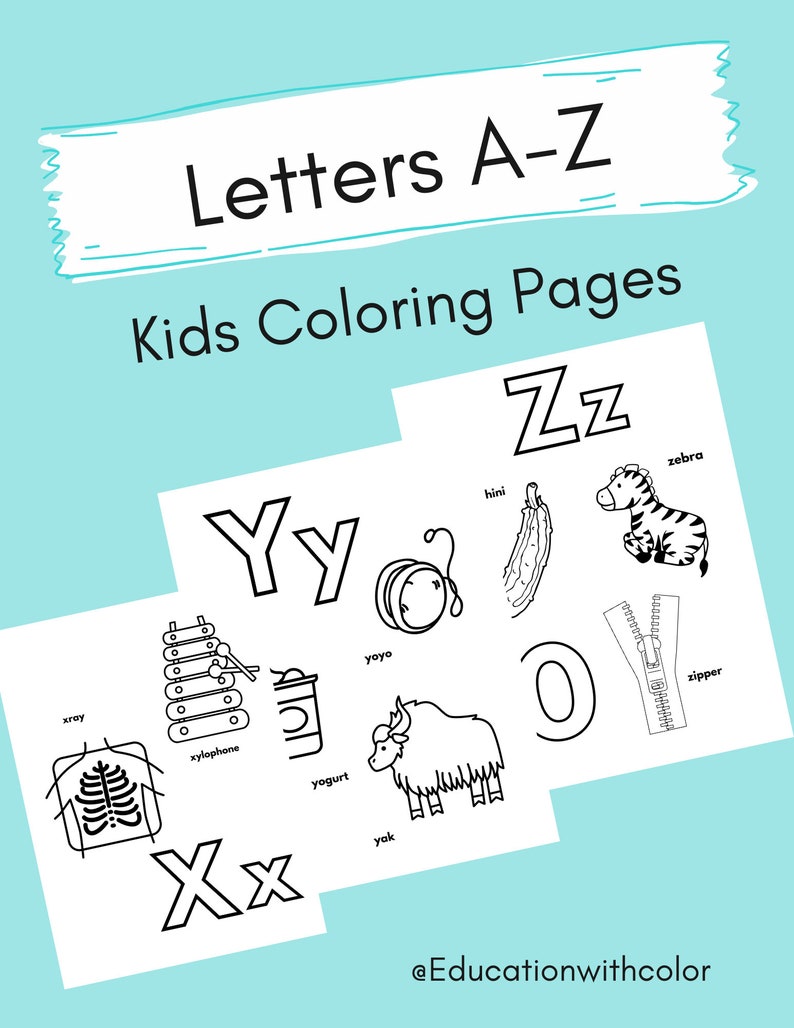 26 Alphabet Coloring Pages | ABC Preschool, Kindergarten & Homeschool ...