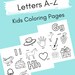 26 Alphabet Coloring Pages | ABC Preschool, Kindergarten & Homeschool ...