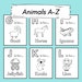 26 Pages Animals A-Z Coloring Pages | Animal ABC Coloring Book | ABC ...