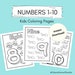 Printable Numbers 1-10 Coloring Book for Kids | Homeschool Learning ...