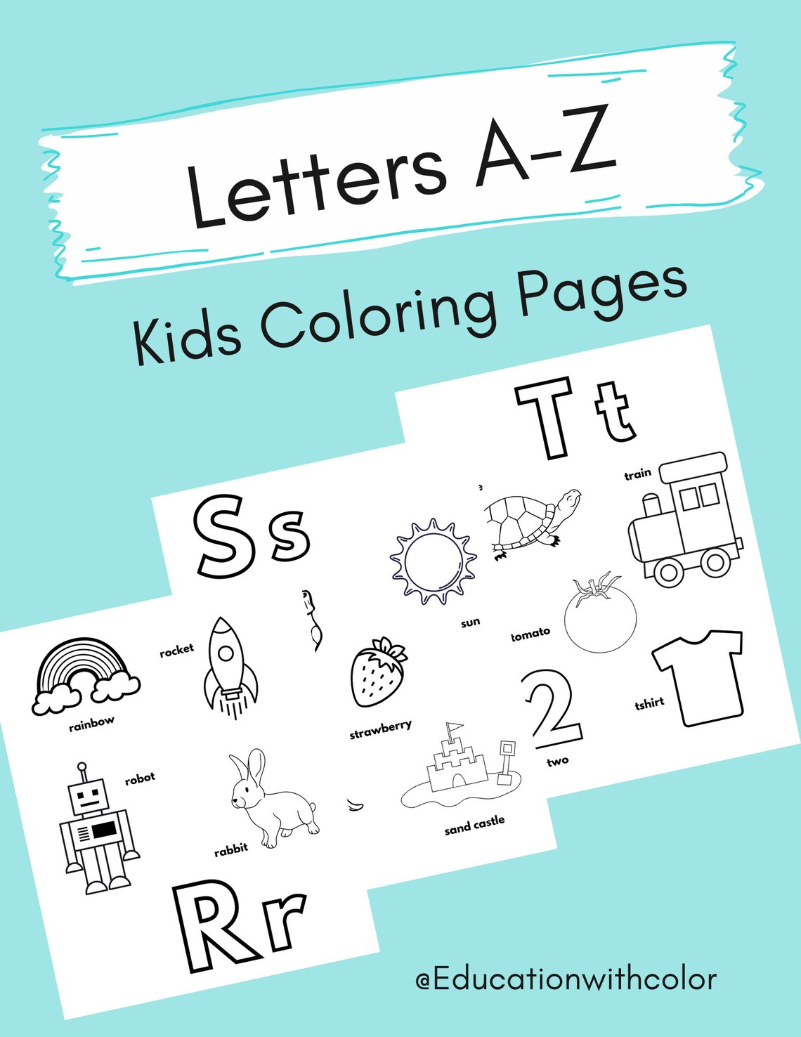 26 Alphabet Coloring Pages | ABC Preschool, Kindergarten & Homeschool ...