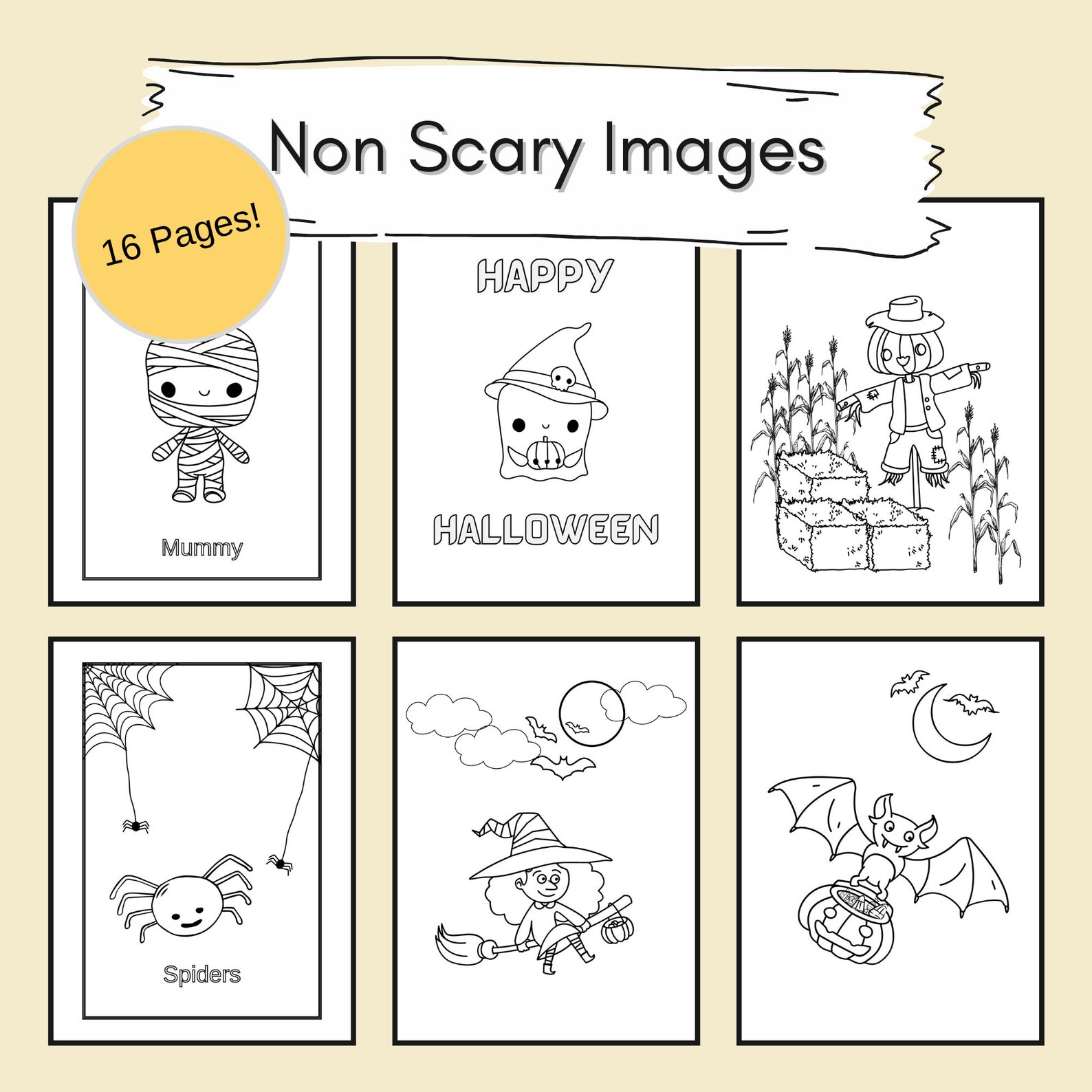 Halloween Coloring Pages for Kids | Coloring Book for Toddlers ...