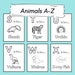 26 Pages Animals A-Z Coloring Pages | Animal ABC Coloring Book | ABC ...