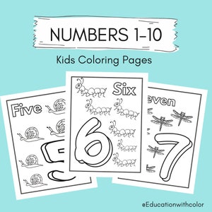Printable Numbers 1-10 Coloring Book for Kids | Homeschool Learning ...