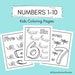 Printable Numbers 1-10 Coloring Book for Kids | Homeschool Learning ...