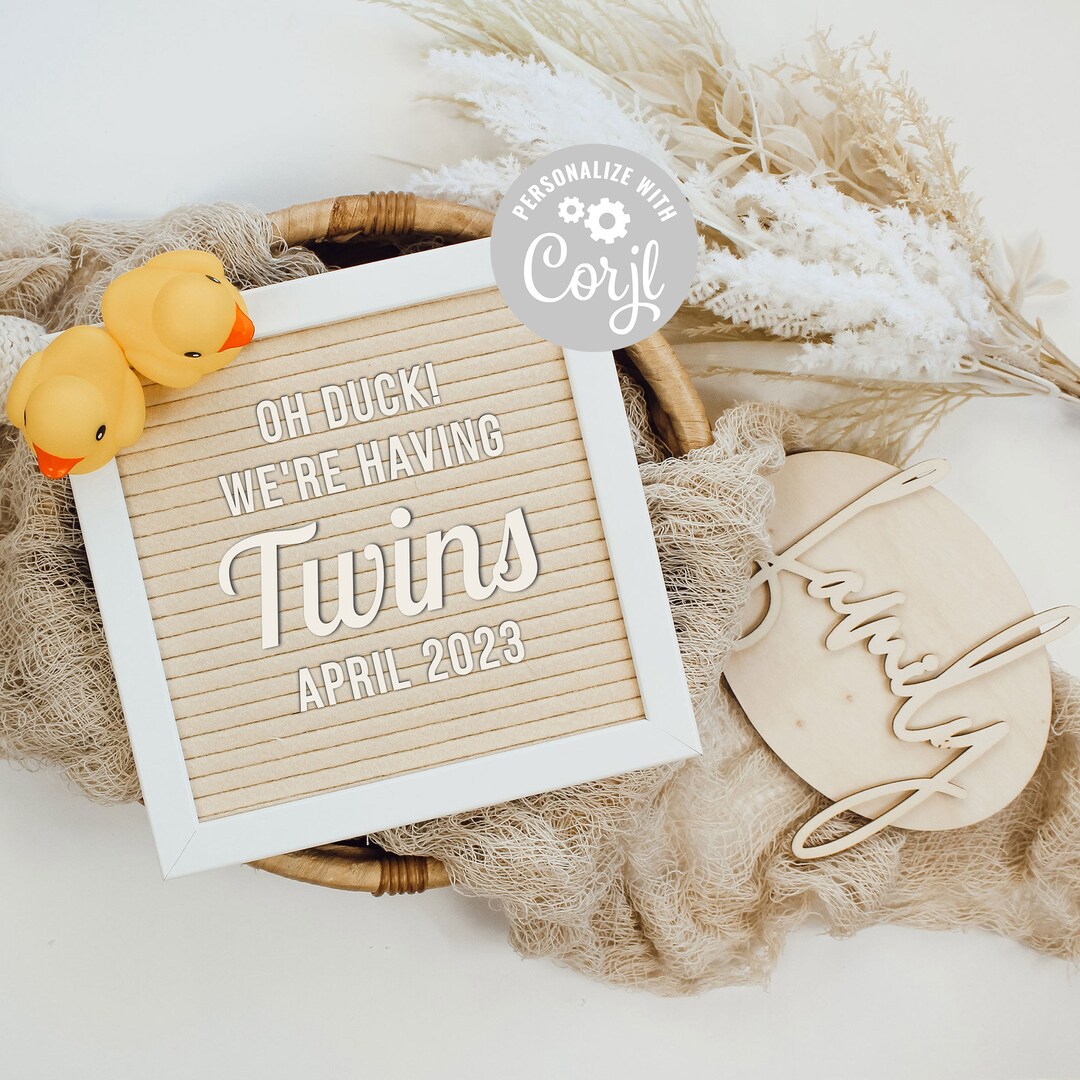 Digital Pregnancy Announcement Template | Social Media Baby ...