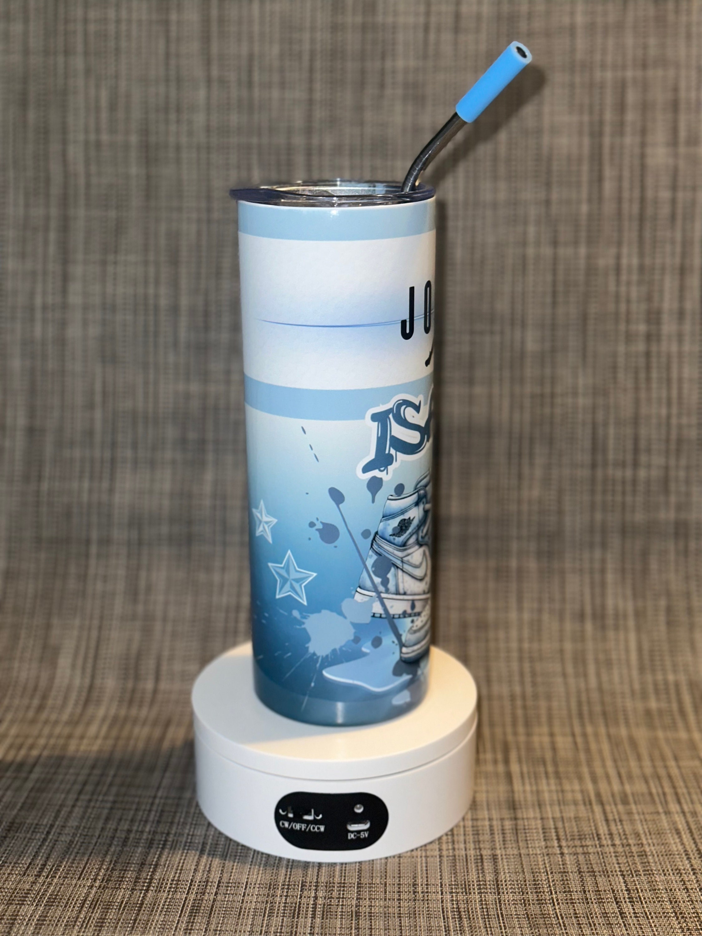 Blue Jordan 1 Tumbler Cup, Sneakerhead Tumbler, Sneakerhead Cup Ideas ...