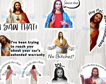 Jesus Stickers Funny - Etsy
