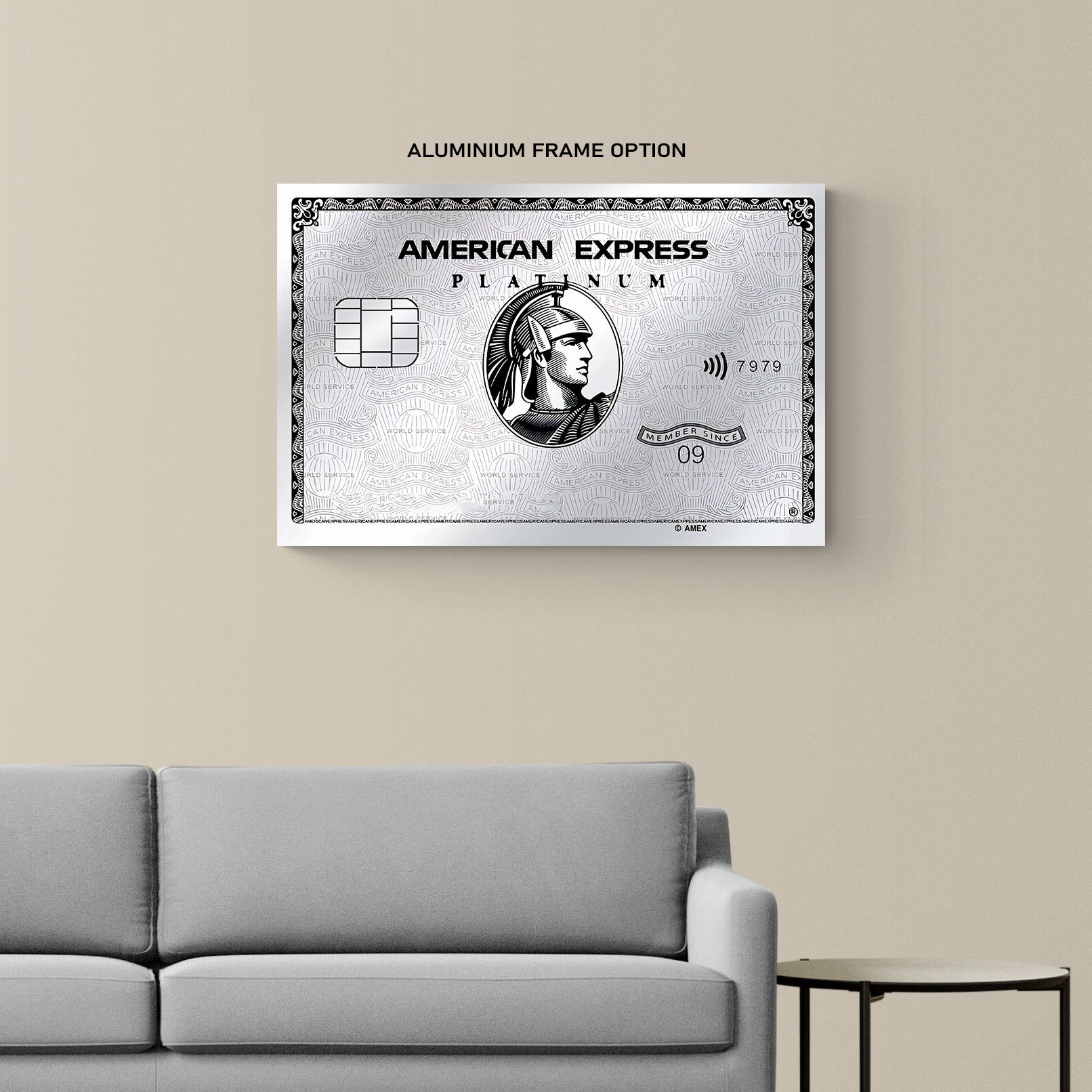 Custom AMEX Silver Card Personalized Canvas American Express Custom ...