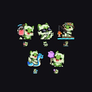 Sprigatito Pokemon Emotes [twitch/discord] - Etsy