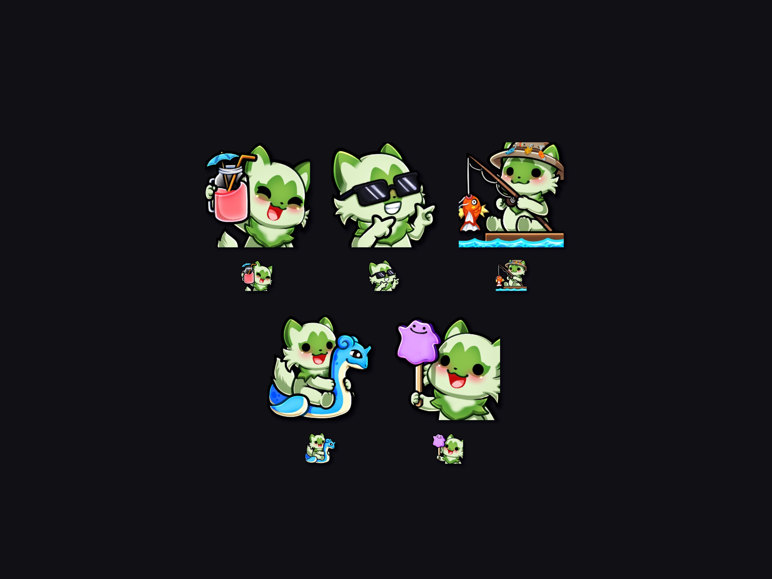 Sprigatito Pokemon Emotes [twitch/discord] - Etsy