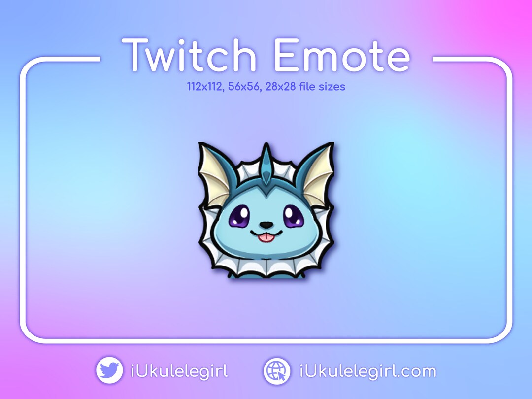 Vaporeon Blep Emote [twitch/discord] - Etsy UK