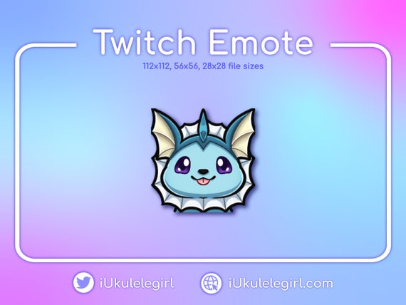 Vaporeon Blep Emote twitch/discord - Etsy Singapore
